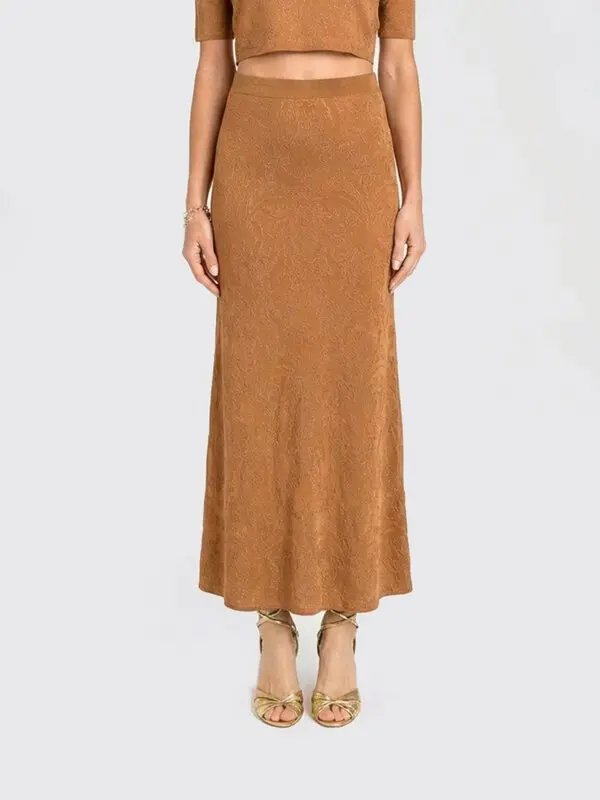 TWINSET Midi Skirt In Viscose Blend