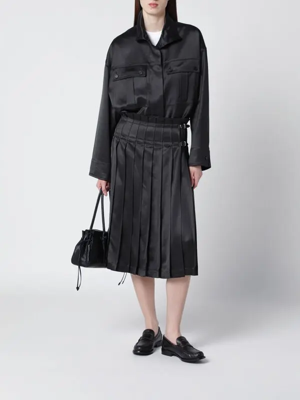 DURAZZI MILANO Pleated Midi Skirt