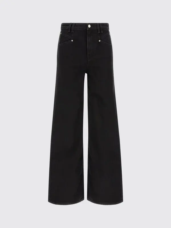 Isabel Marant Étoile High-rise Wide-leg Jeans - Black