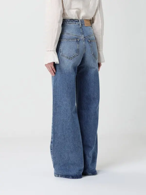 Isabel Marant Étoile Wide Leg Jeans - Gnawed Blue