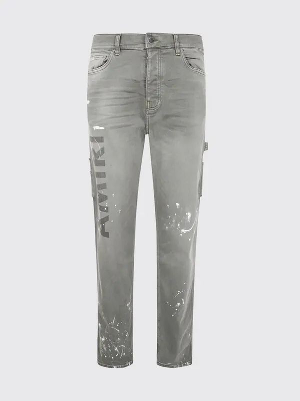 Amiri Distressed Paint Splatter Jeans
