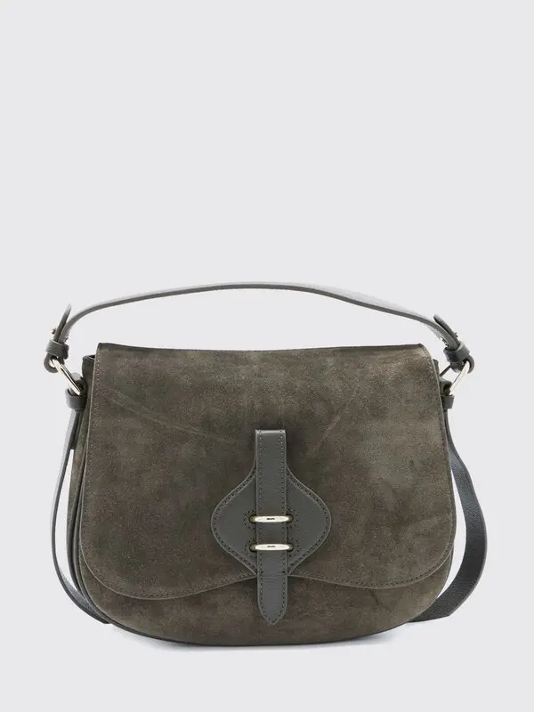 COCCINELLE Leather And Suede Handbag - Mud