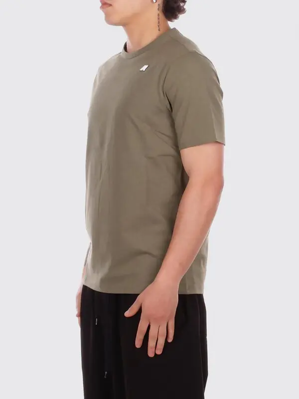 K-WAY Cotton T-shirt With Logo By - Green