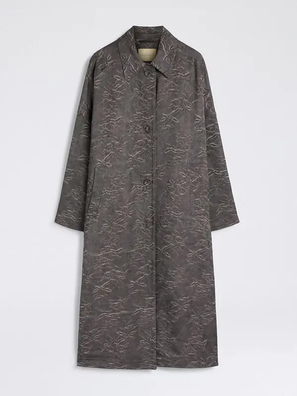 Momoni Jacquard Viscose Oversize Coat