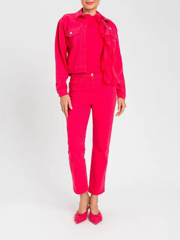 TWINSET Stretch Cotton Cropped Trousers