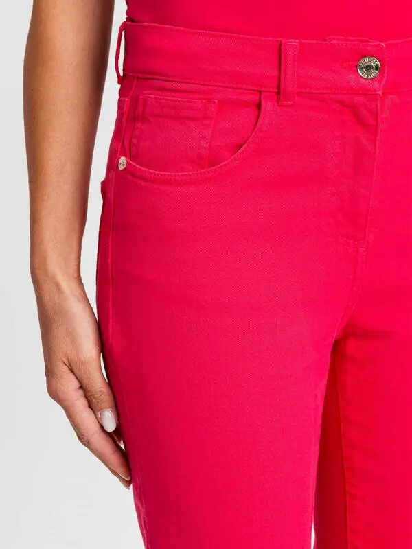 TWINSET Stretch Cotton Cropped Trousers