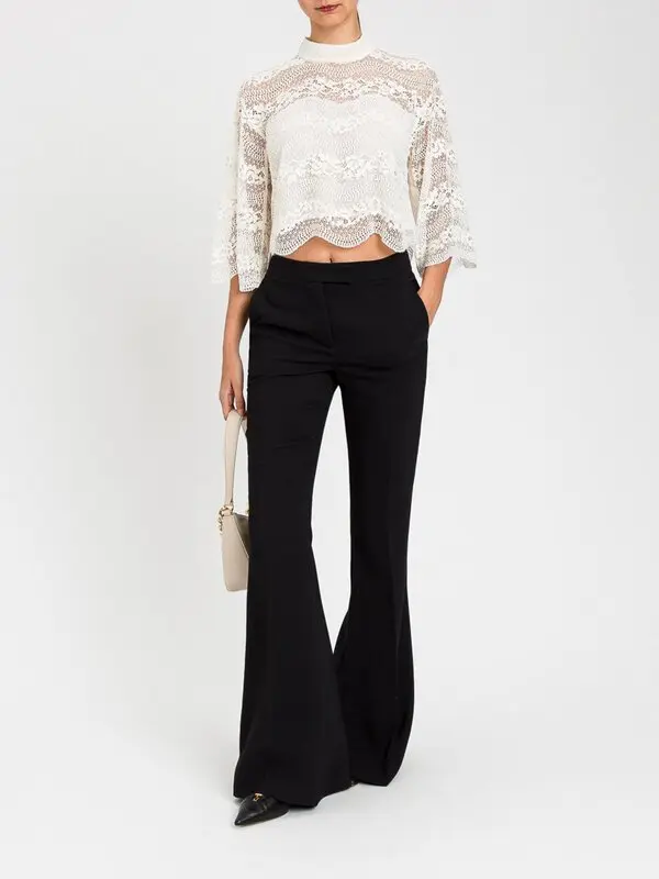 TWINSET Crêpe Flared Trousers