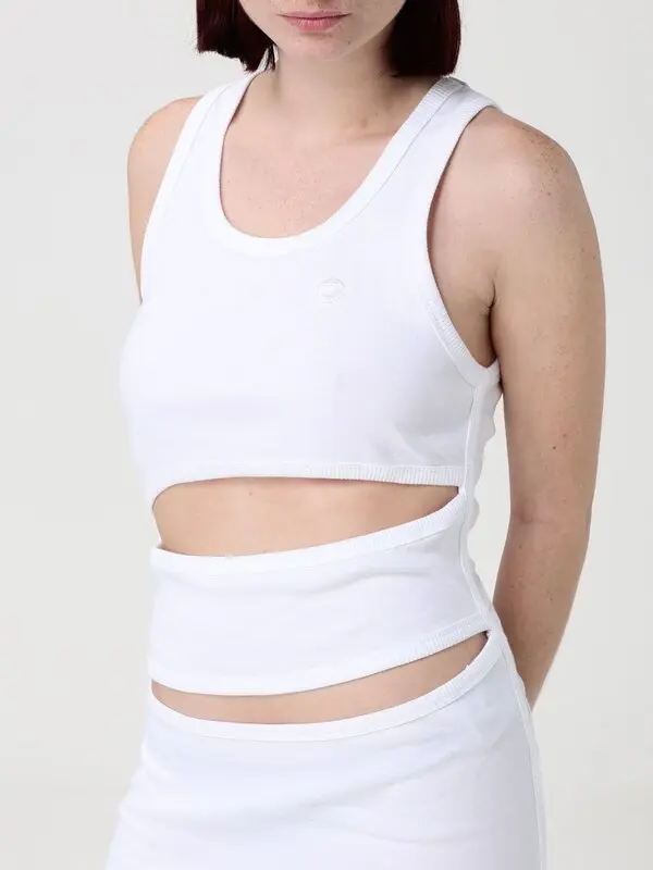 Coperni Cut Out Organic Cotton Dress - White