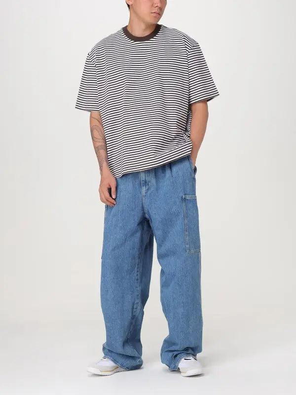 Sunnei Pleated Wide Leg Cargo Jeans