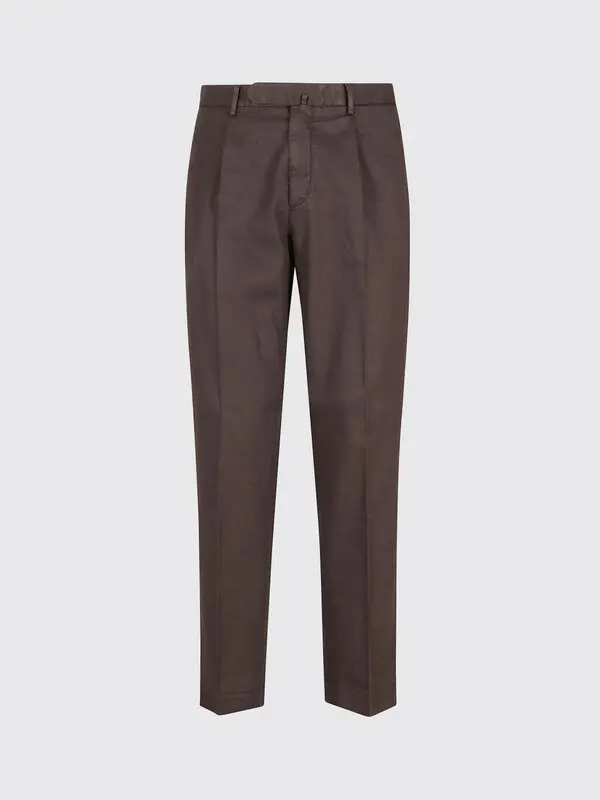 SANTANIELLO Wool And Cashmere Tailored Trousers - Dark