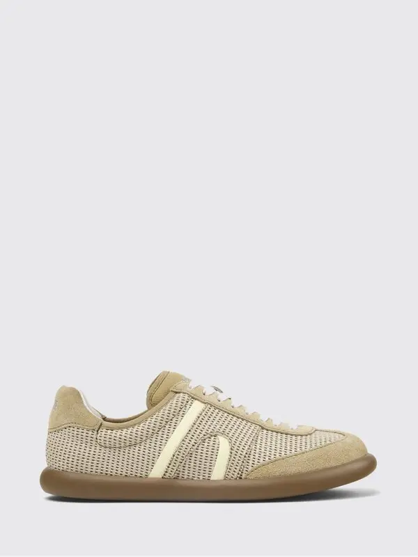Camper Pelotas Soller Suede And Lyocell Tencel Lace Up Sneakers - Brown