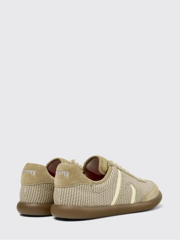 Camper Pelotas Soller Suede And Lyocell Tencel Lace Up Sneakers - Brown