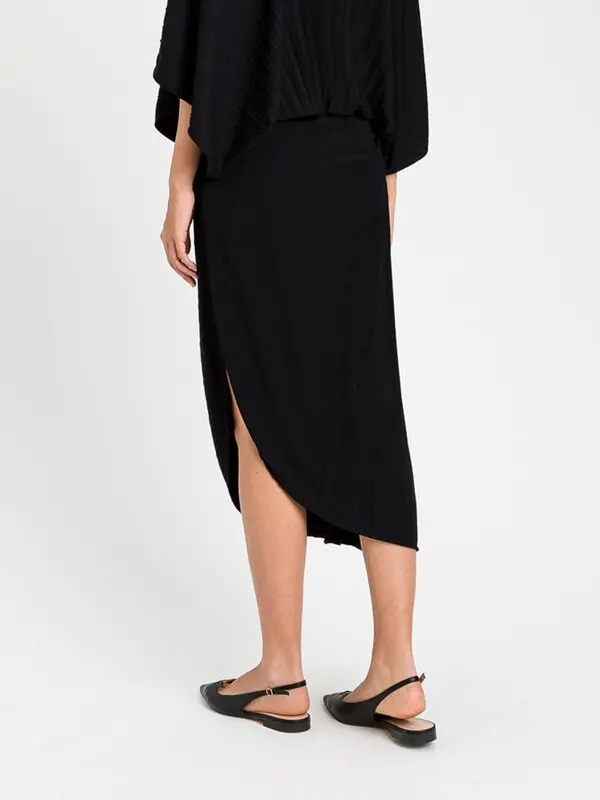 TWINSET Asymmetric Crêpe Skirt