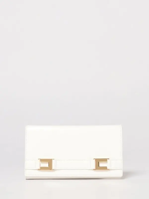 Elisabetta Franchi Faux Leather Wallet Bag - Butter