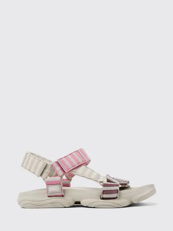 Camper Karst Sandal In Striped Recycled Fabric