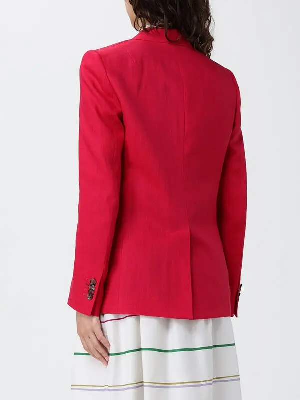 Paul Smith Single Breasted Linen Blazer - Red