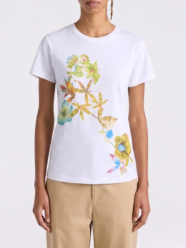 Momoni Floral Cotton T-shirts