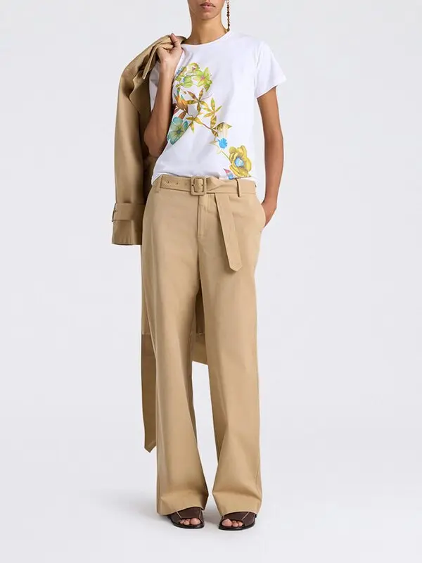 Momoni Floral Cotton T-shirts