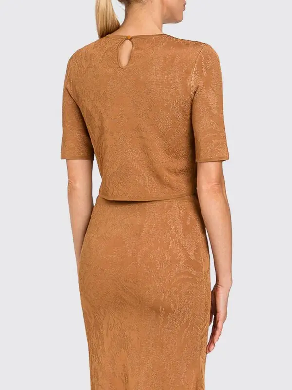 TWINSET Cropped Viscose Top