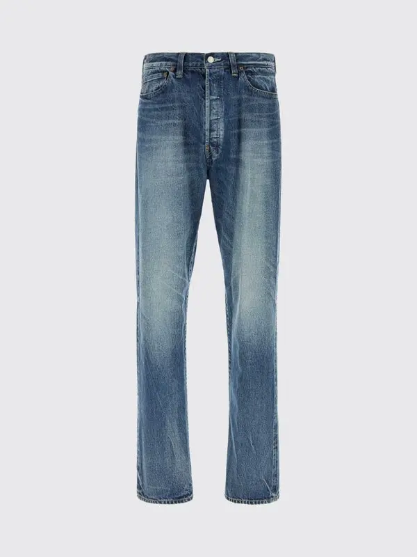 Y’s Straight Fit Jeans In Five-pocket Cotton Denim