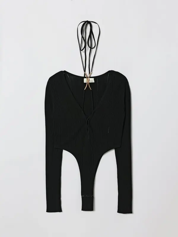 Elisabetta Franchi Viscose Blend Bodysuit Top