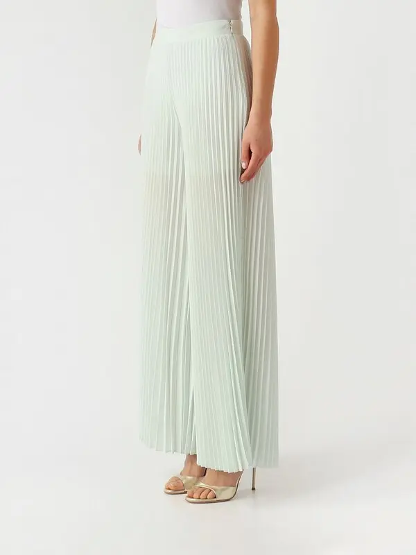 TWINSET Pleated Crêpe Trousers - Blue