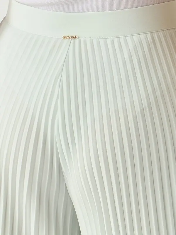 TWINSET Pleated Crêpe Trousers - Blue