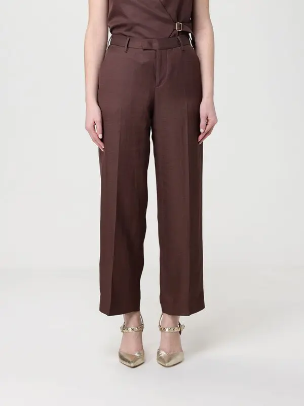 PT TORINO Cropped Fit Cotton Blend Trousers