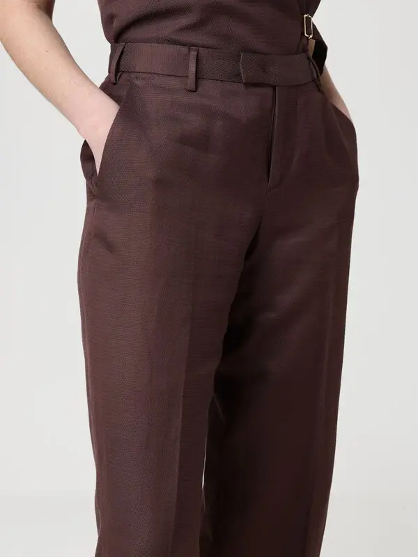 PT TORINO Cropped Fit Cotton Blend Trousers