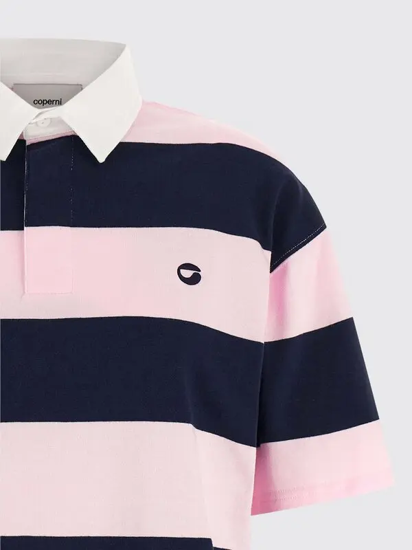 Coperni Striped Organic Cotton Polo