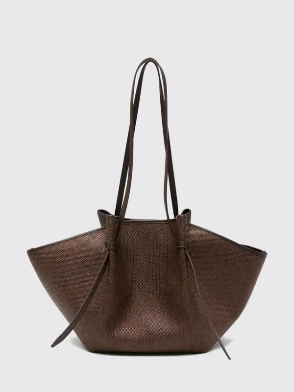 Yuzefi Mochi Raffia And Leather Bag