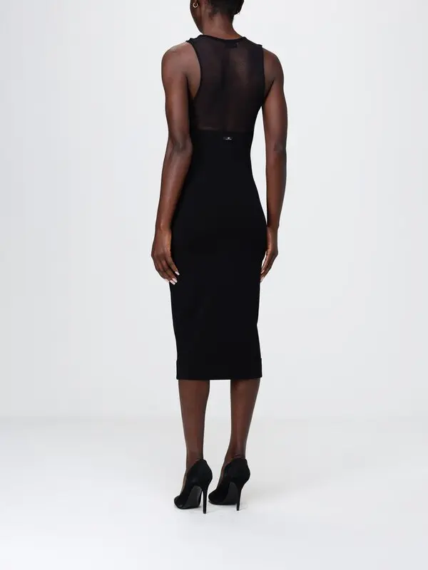 Elisabetta Franchi Viscose And Cotton Sheath Dress
