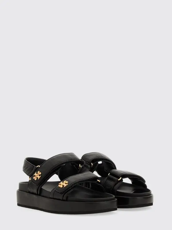 Tory Burch Platform Heeled Sandals - Black