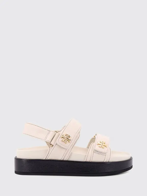 Tory Burch Platform Heeled Sandals - Ivory