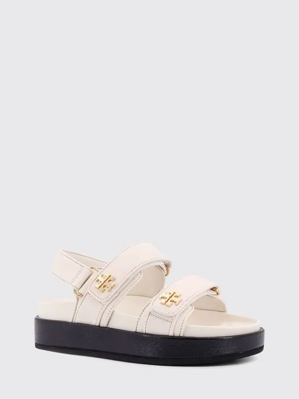 Tory Burch Platform Heeled Sandals - Ivory