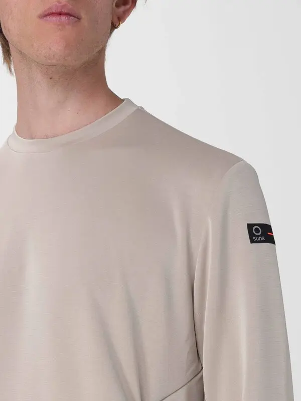 SUNS Crew Neck Sweatshirt In Viscose Blend - Beige