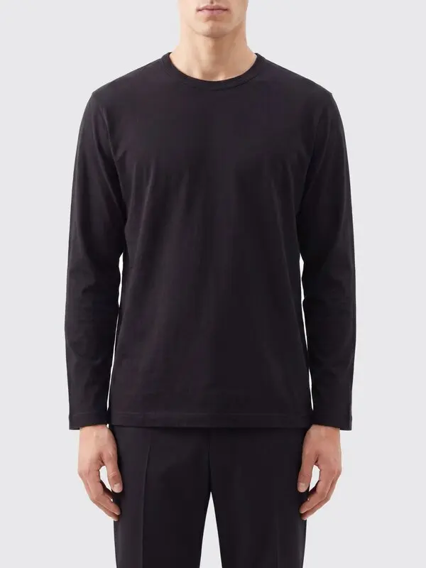 Y’s Long-sleeved Cotton T-shirt With Crew Neck And Regular Shoulders - Black