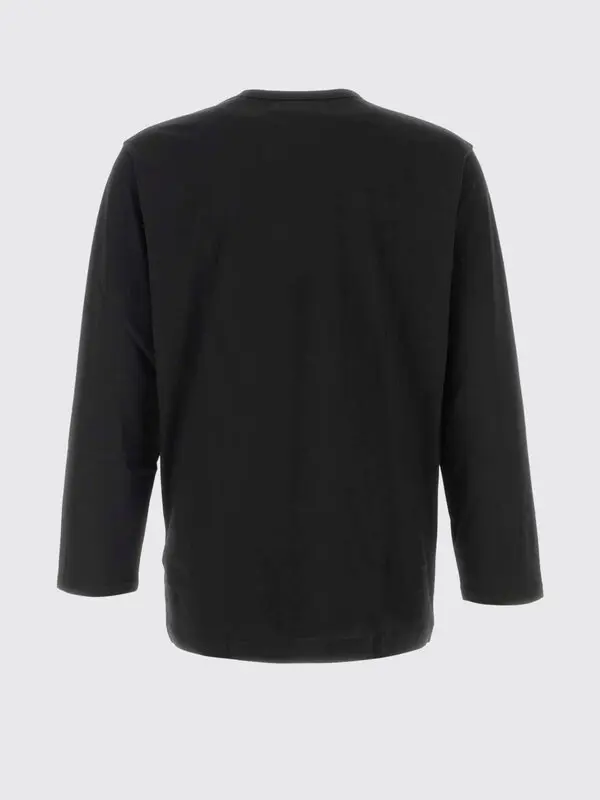 Y’s Long-sleeved Cotton T-shirt With Crew Neck And Regular Shoulders - Black