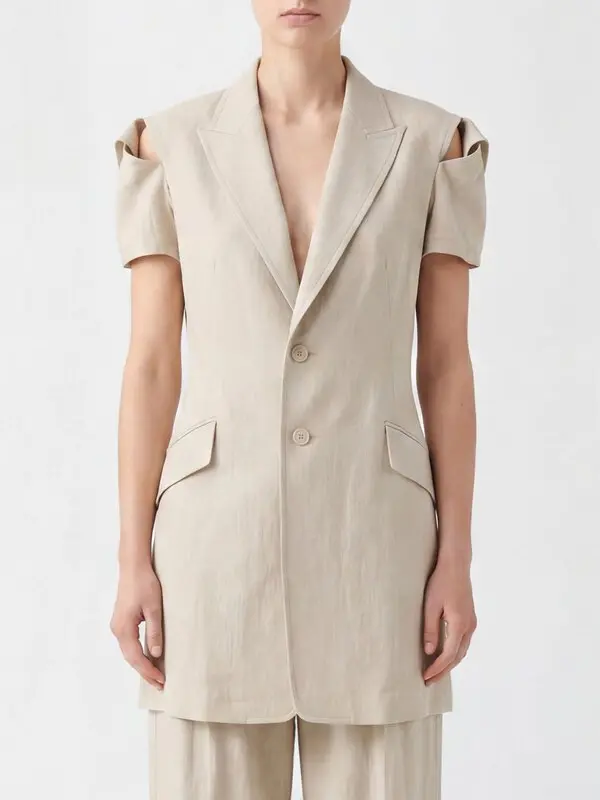 Y’s Single-breasted Blazer With Cut-out Details