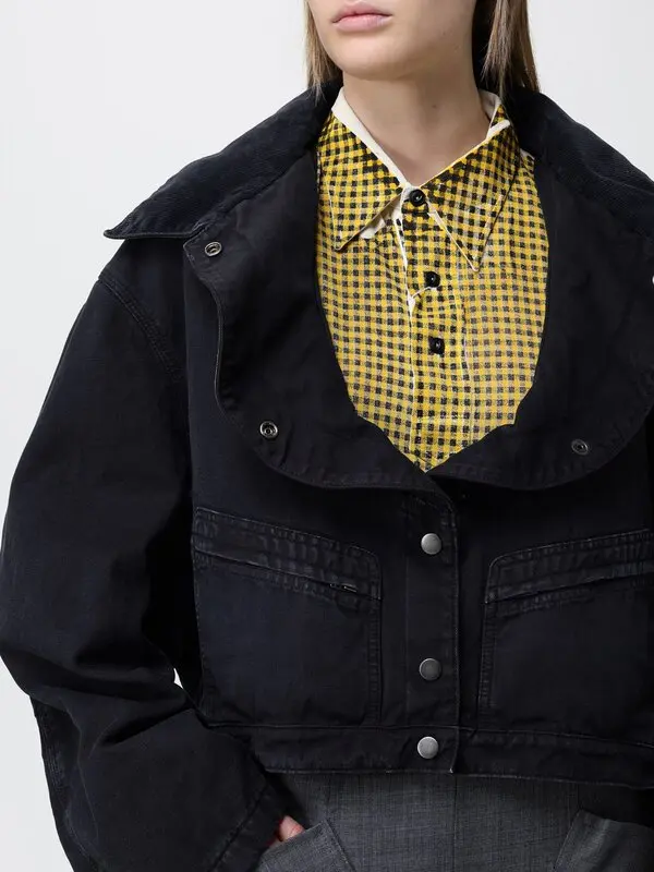 MAISON MARGIELA Crop Cotton Shirt Jacket