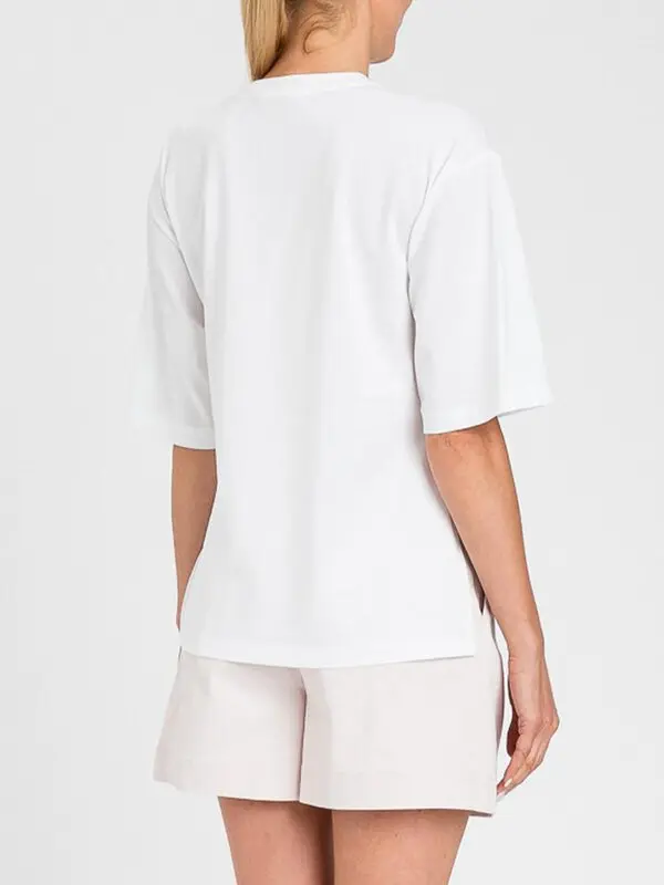 TWINSET Draped Cotton T-shirt