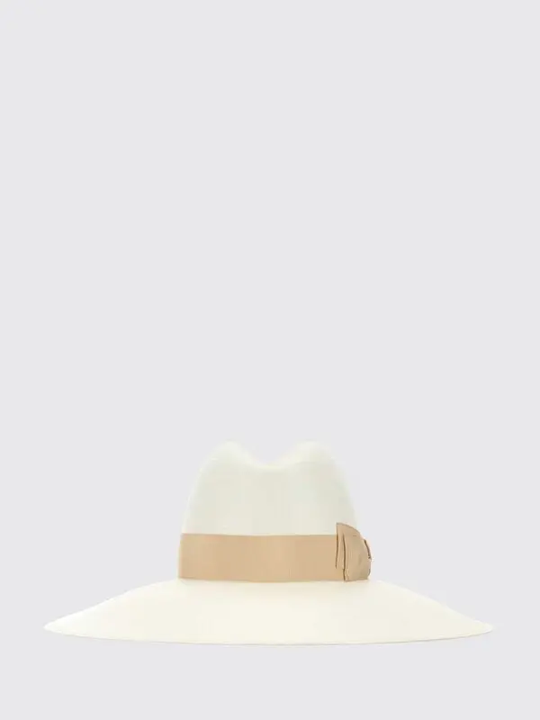 Borsalino Straw Hat With Ribbon Detail