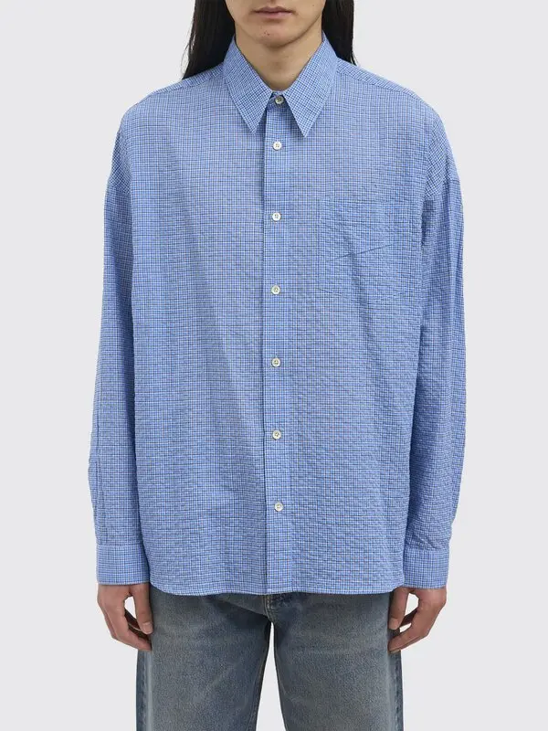 SUNFLOWER Cotton Blend Check Shirt