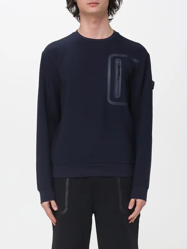 Peuterey Cotton Blend Crew-neck Sweatshirt - Blue