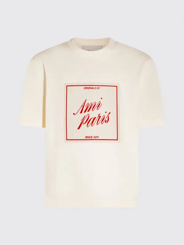 AMI Paris Cotton T-shirt With Logo