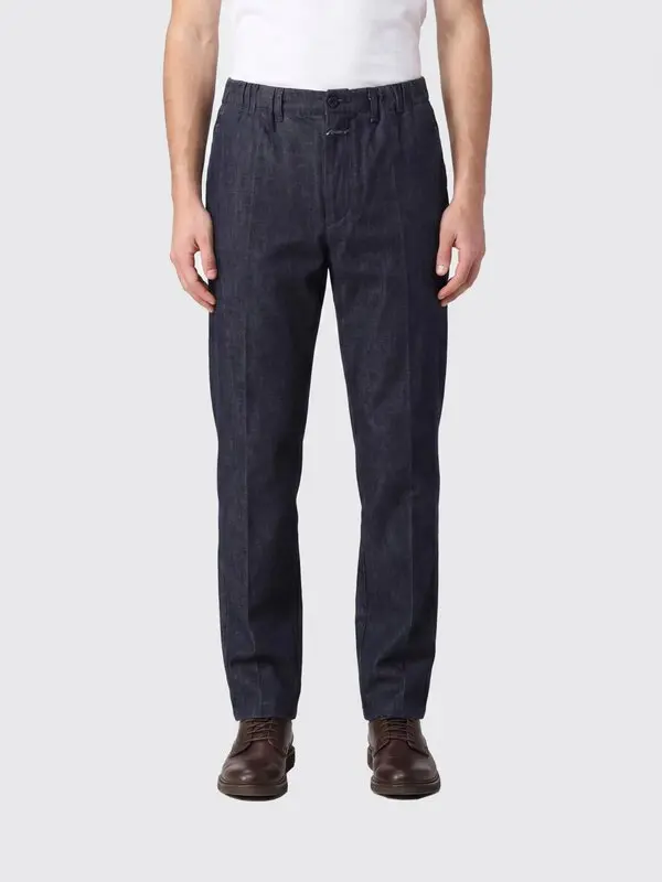 Closed Slim Fit Cotton And Linen Blend Denim Jeans