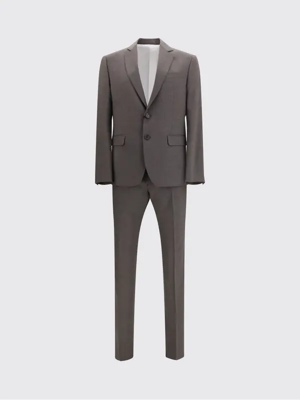 Dsquared2 Single-breasted Dress In Stretch Wool Blend - Grey