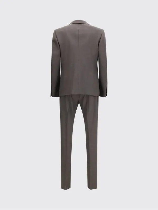 Dsquared2 Single-breasted Dress In Stretch Wool Blend - Grey