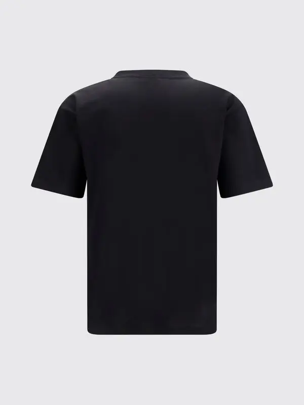 Valentino Garavani V-neck Polyester T-shirt With Contrast Logo