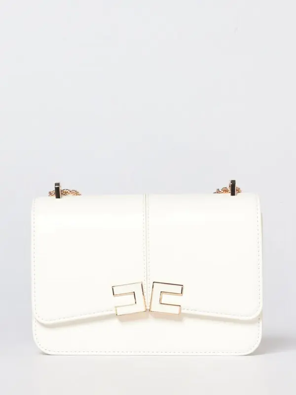 Elisabetta Franchi Faux Leather Bag With Monogram